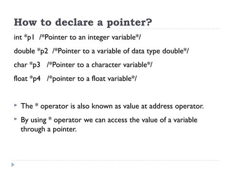 Lecture 18 Pointers Ppt