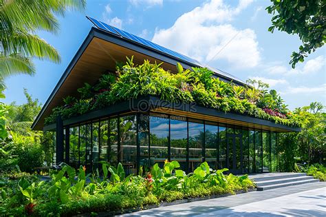 집에 태양 전지 패널 사진 무료 다운로드 Lovepik