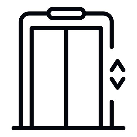 Standard Elevator Icon Outline Style 15308592 Vector Art At Vecteezy
