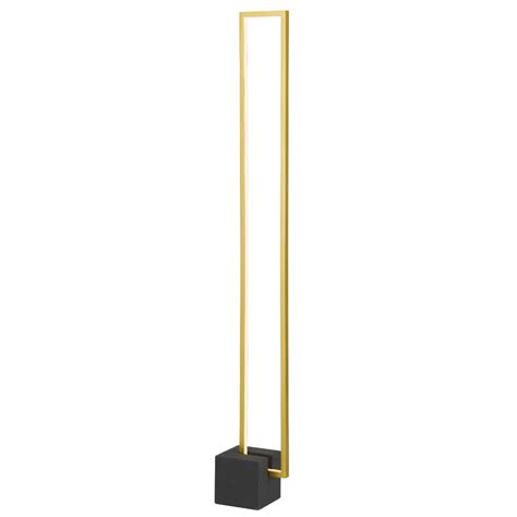 Miri Black Gold Angular Floor Lamp
