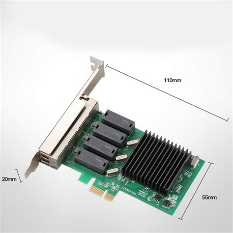 Pci E 4 Port Gigabit Network Card Pci E Rtl8111h Chip 1000mbps Rj45 Lan