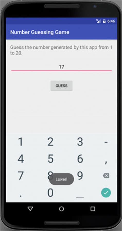 Number Guessing Game In Android Free Source Code Tutorials And Articles