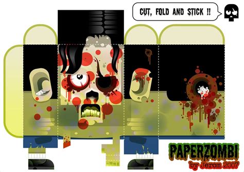 Zombie Papercraft Zombie Spock Papercraft Printable Papercrafts