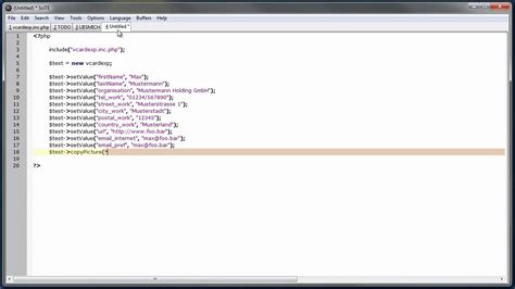 Vcardexp A Php Library To Create Vcards Youtube