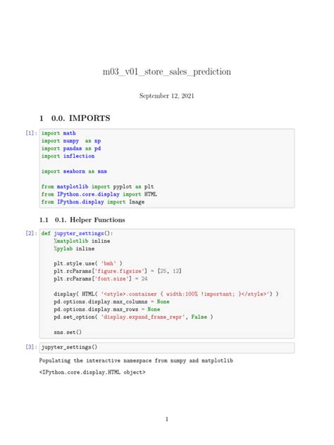 M03 V01 Store Sales Prediction Pdf Computer Programming