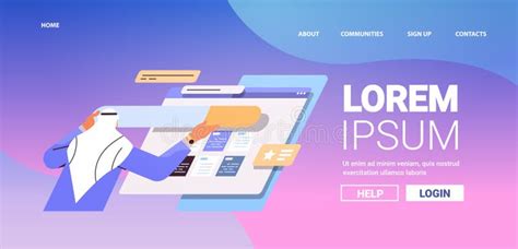 Arab Man Developer Creating Website Ui Interface Web Application Development Program Software