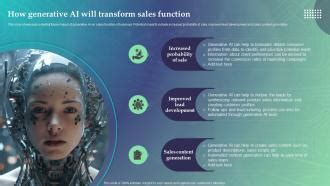How Generative AI Will Transform Sales Function Economic Potential Of Generative AI SS PPT Example