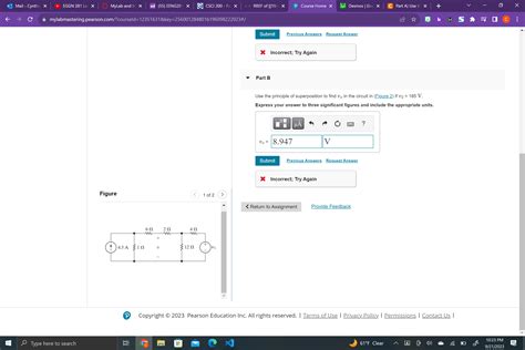 Incorrect Try Again Part B Use The Principle Of