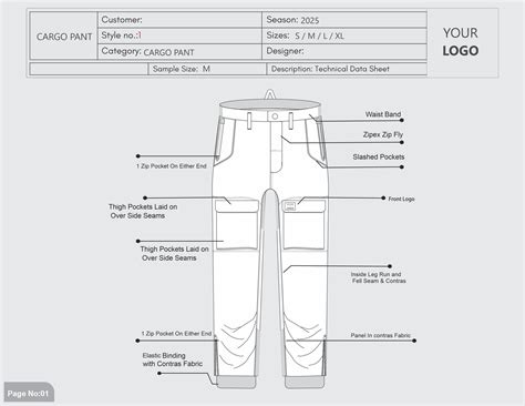 Cargo Pant Tech Pack Etsy