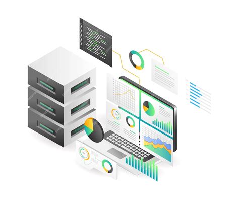 Premium Vector Landing Page Concept Flat Isometric Illustration Cloud