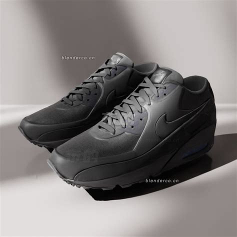 Blender跑步鞋 黑色模型 Blender布的94 Blender布的