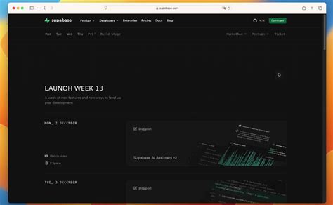 supabase on linkedin launch week 13 top 10 launches