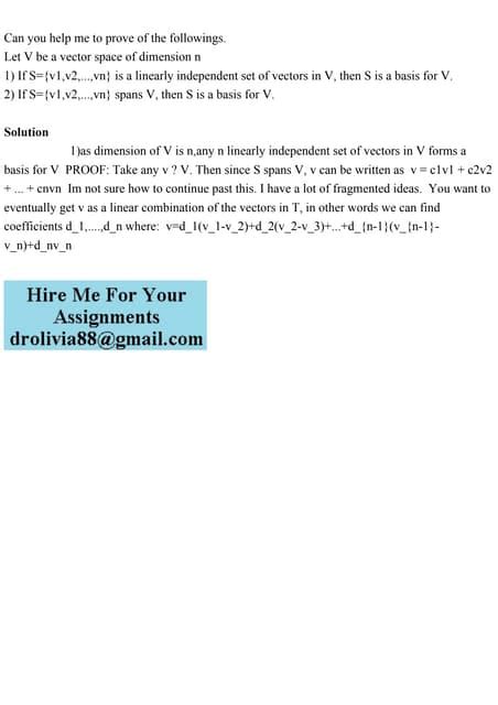 can you help me to prove of the followings let v be a vector spac pdf