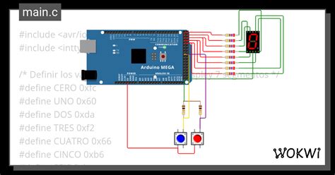 Contador Display7s Wokwi Esp32 Stm32 Arduino Simulator