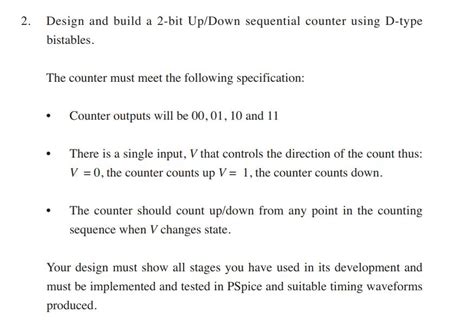 Solved Design And Build A Bit Up Down Sequential Chegg