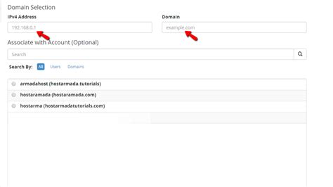 using the add a dns zone feature in whm hostarmada