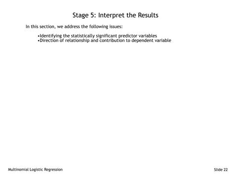 Ppt Multinomial Logistic Regression A Problem In Personnel