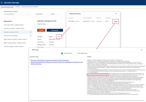 Operation Execution Log Profitbase Docs