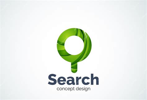 Premium Vector Magnifying Glass Logo Template Premium Vector Magnifying Glass Logo Template