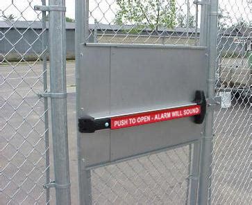 6037 Dac Standard Panic Exit Kit For Chain Link Pedestrian Gate With