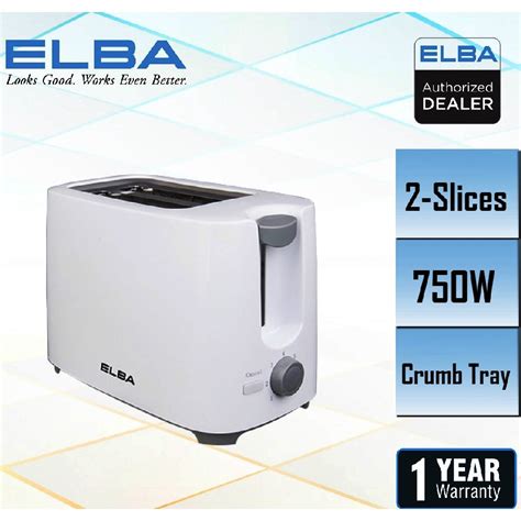 Elba Bread Toaster Et G2770wh Elba Et G2770wh Bread Toaster 2 Slice