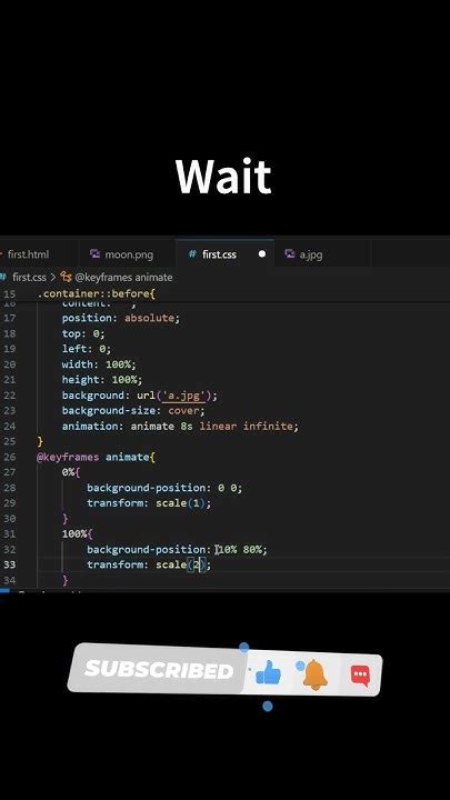 Moon Effect Html Css Shorts Shortsfeed Youtube