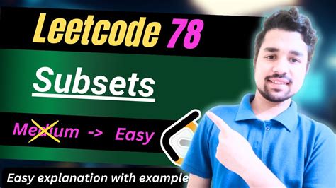 Subsets Leetcode 78 Easy Solution With Detailed Explanation Youtube