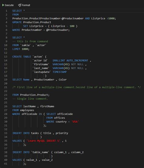 Using Built In Formatting MySQL Scripts In ApexSQL Database Power Tools For VS Code Extension