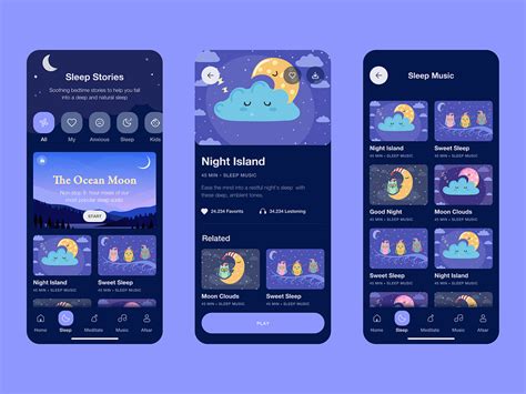 Sleep App Ui Design By Deplan On Dribbble