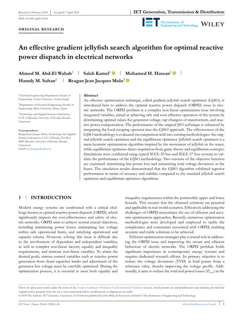 Pdf An Effective Gradient Jellyfish Search Algorithm For Optimal