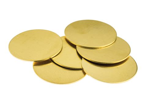 Brass Discs Round Pack Of 6 317mm