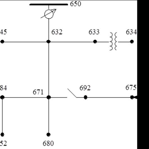 Ieee 13 Node Distribution Network Download Scientific Diagram