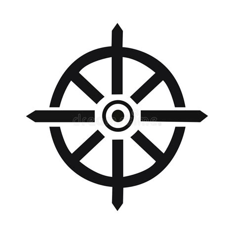 Abstract Vector Compass Rose Or A Nautical Compass Icon Or Logo Design Template Stock Vector