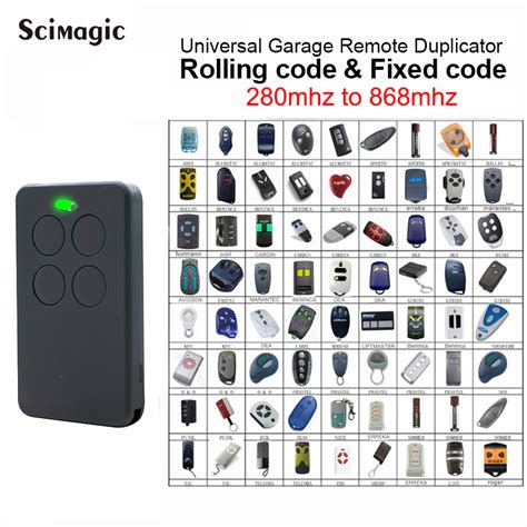 Купить Управление доступом 4 In 1 Garage Gate Remote Control Multifrequency 280 868mhz