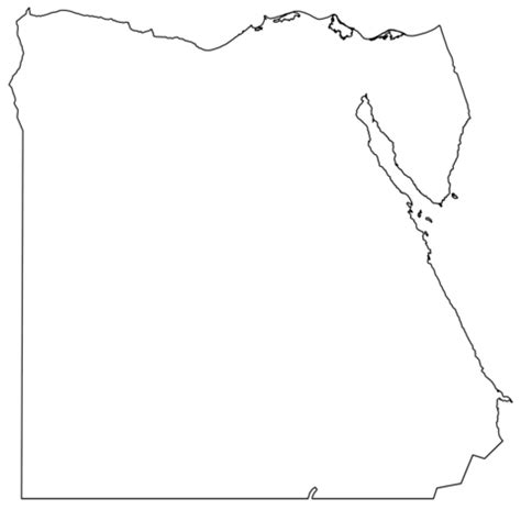 Outline Map Of Egypt Coloring Page Free Printable Coloring Pages