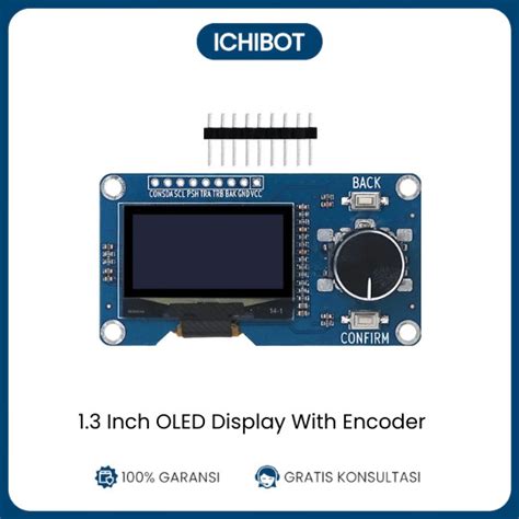 1 3 Inch Oled Display Module With Buttons Ec11 Rotary Encoder Iic Interface Lcd Screen Shopee