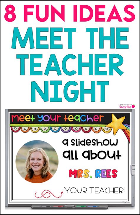 8 Fun Meet The Teacher Night Ideas Appletastic Learning