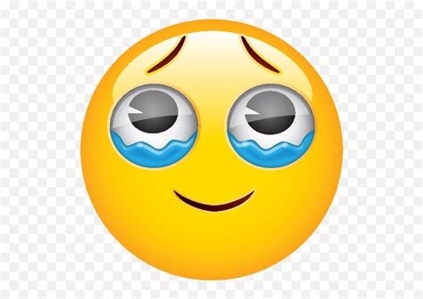 Happy Tears Face Happy Face With Tears Emojihappy Cry Emoticon