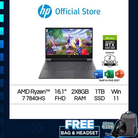 Promo Laptop Victus Gaming S Ax Amd Ryzen Hs Nvidia Geforce Rtx Laptop Gpu