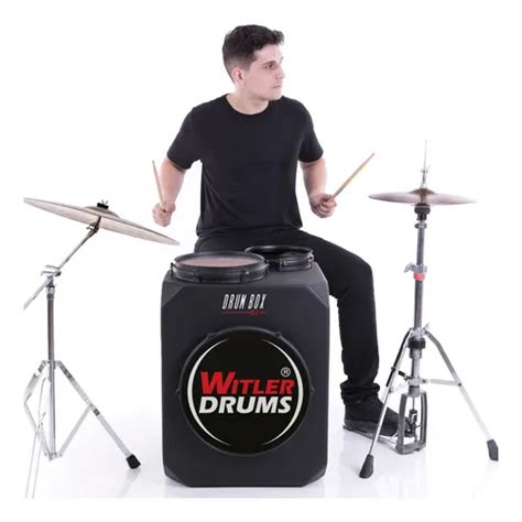 Drum Box Set Bateria Cajón Witler Drums Parcelamento Sem Juros