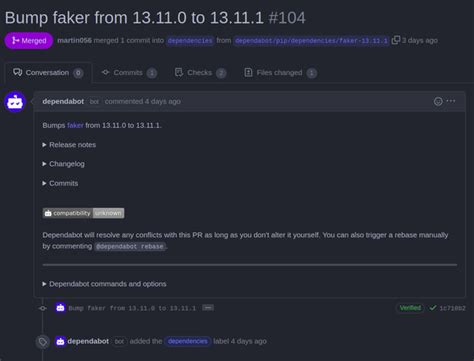 managing dependencies with dependabot and github actions