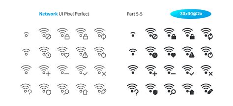 네트워크 Ui 픽셀 완벽 한 잘 만들어진 벡터 얇은 선 및 고체 아이콘 30 2 그리드 웹 그래픽 및 애플 리 케이 션에 대 한 X 최소한의 간단한 그림 55 부 가리기에
