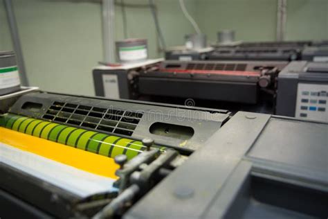 Printing Process Offset Ink Color Industry Media Concept Stock Image Image Of Industry