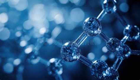 Exploring The Molecular Structure Of Chemical Elements And Matter In Detail Stock Photo Image