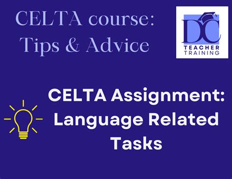 Language Related Tasks — Help With Celta Assignment Two By Dc Teacher