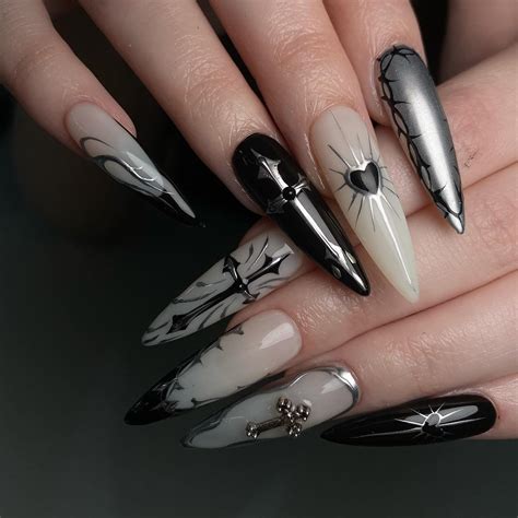 13 Silver And Black Nail Ideas Everyone Is Saving In 2026 Creativebooster