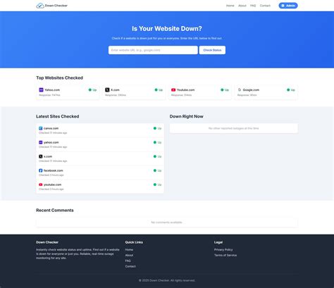 Down Checker Check Website Uptime By Algosentinel Codester