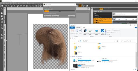 w10 d s space issues {problem identified hair shader eating ram