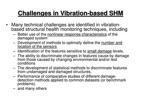 Ppt Vibration Based Structural Health Monitoring Powerpoint Presentation Id 596427