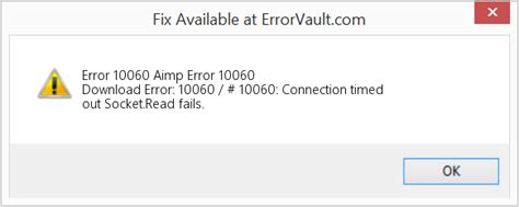 How To Fix Error 10060 Aimp Error 10060 Download Error 10060 10060 Connection Timed